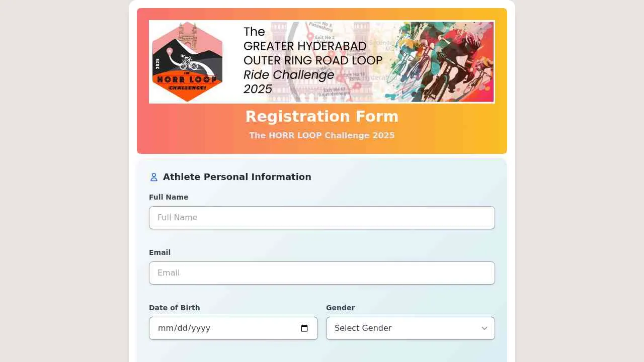 HORR LOOP Challenge 2025 - Registration